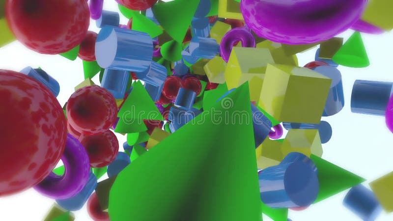 Torus Square Triangle Sphere Particle Animation Stock Video - Video of ...