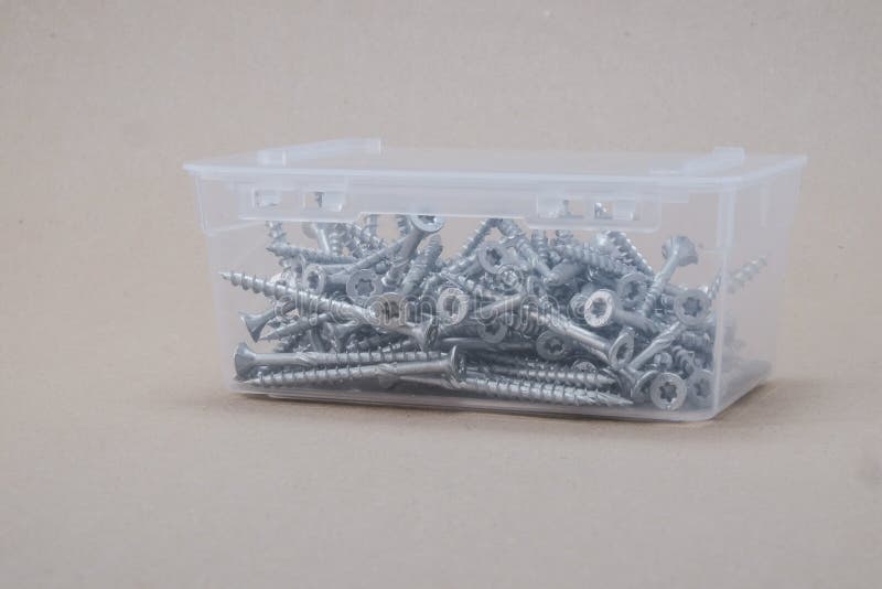 Torx screws in a box stock photo. Image of studio, hardware - 56576640
