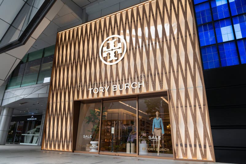 Tory Burch Storefront on Orchard Road in Singapore with Modern Design ...