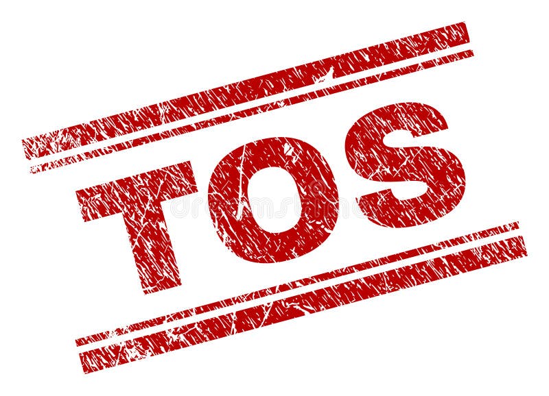 Grunge Textured TOS Stamp Seal Stock Vector - Illustration of caption ...
