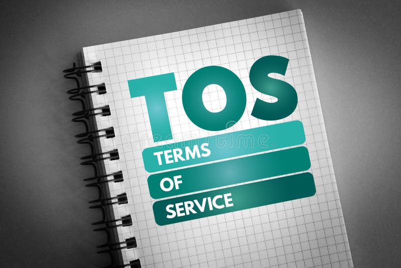 Tos Terms Service Acronym Concept Background Stock Photos - Free ...