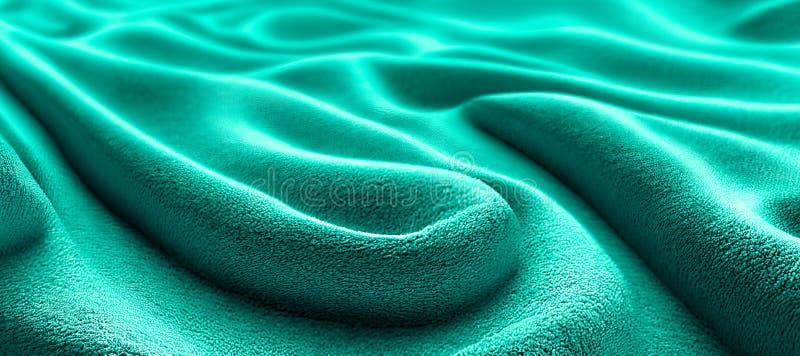 Tosca Green Rough Cloth Wave Texture Background Stock Illustration ...