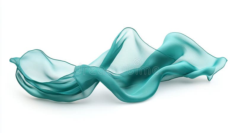 Tosca Silk Cloth Flows Beautifully on Isolated White Background Stock ...