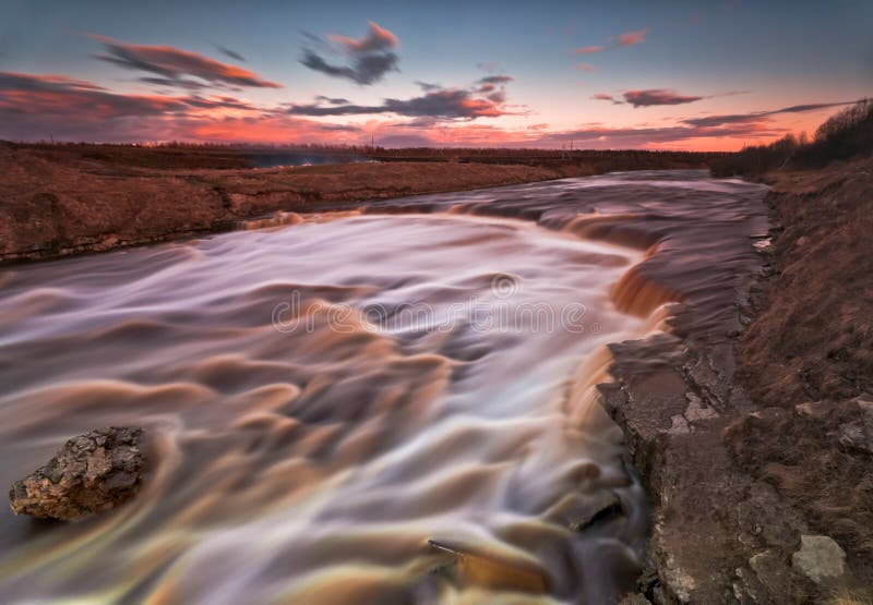 Tosna river cascade stock image. Image of ripples, blue - 31247893