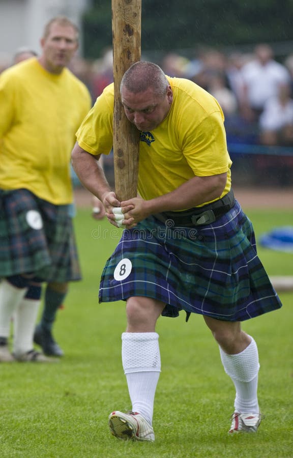 Tossing the Caber - Highland Games in Scotland Editorial Image - Image ...