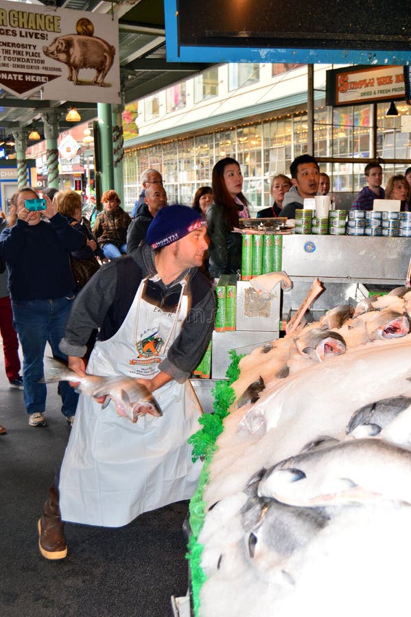 Seattle Fish Tossing Stock Photos - Free & Royalty-Free Stock Photos ...