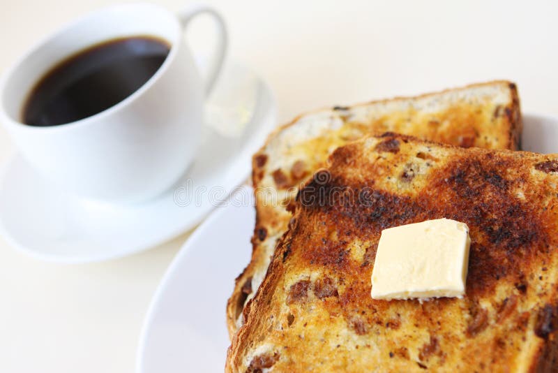 Café y tostada foto de archivo. Imagen de café, negro - 15409204