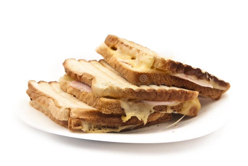 Tosts savoureux d'un plat photo stock. Image du cuire - 37690040