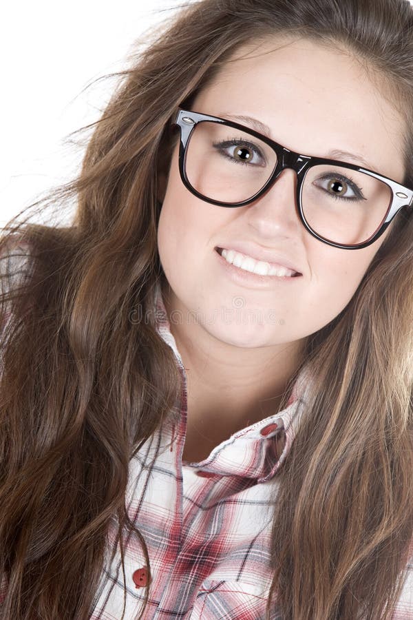 Totó Bonito Do Adolescente De Encontro Ao Branco Foto de Stock - Imagem ...