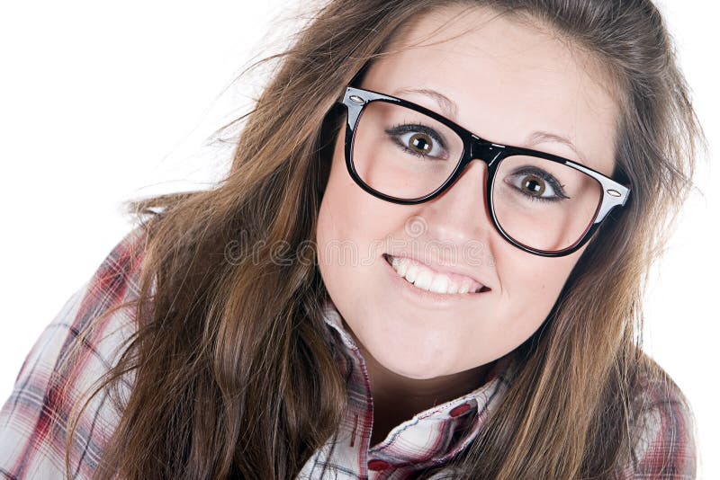 Totó Bonito Do Adolescente De Encontro Ao Branco Foto de Stock - Imagem ...
