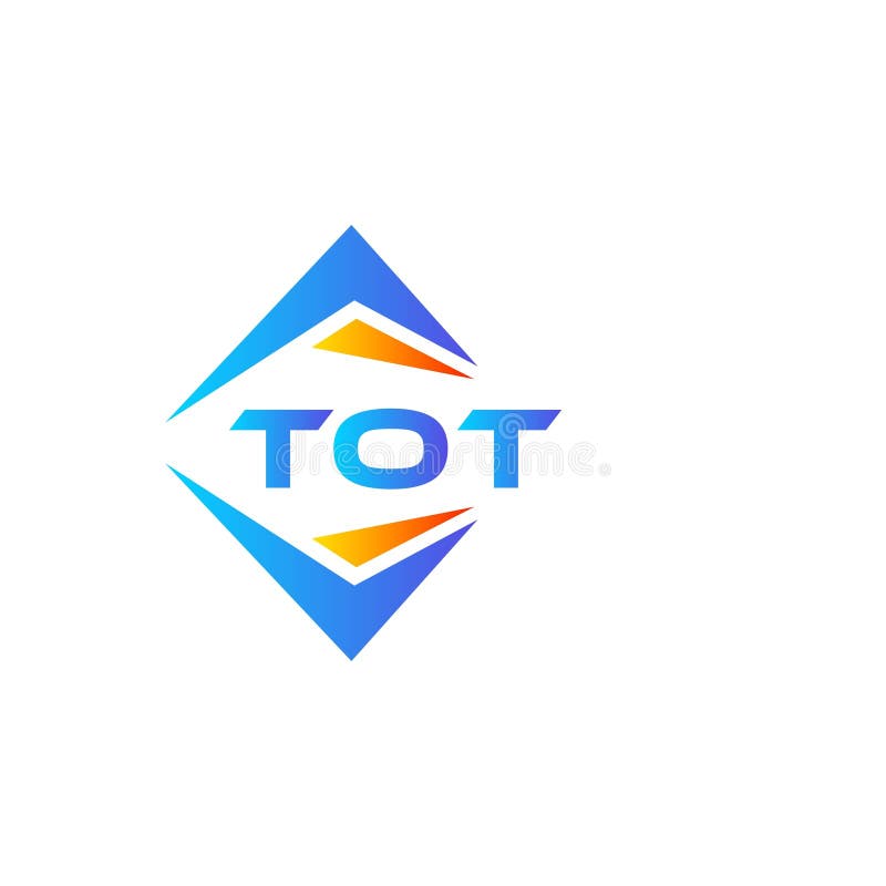 TOT Abstract Technology Logo Design on White Background. TOT Creative ...
