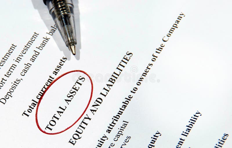 Total assets stock image. Image of industries, investment - 30773281