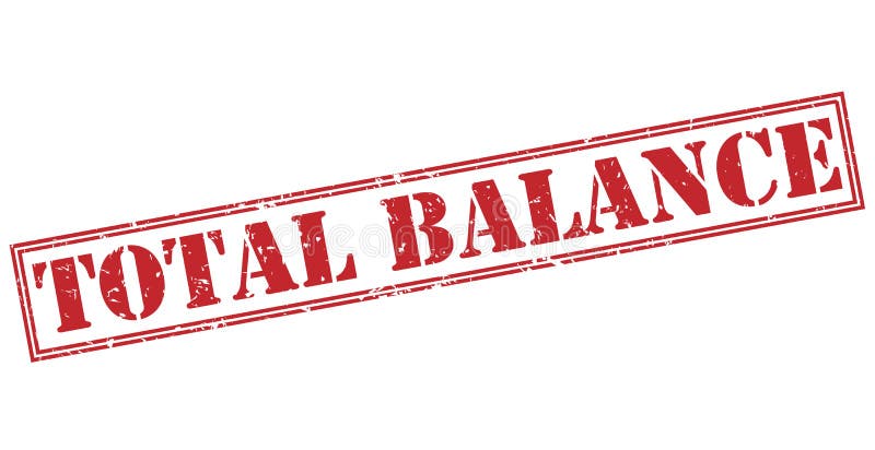 Total Balance rubber stamp stock vector. Illustration of antithesis ...