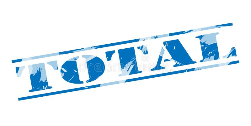 Total blue stamp stock illustration. Illustration of button - 98288550