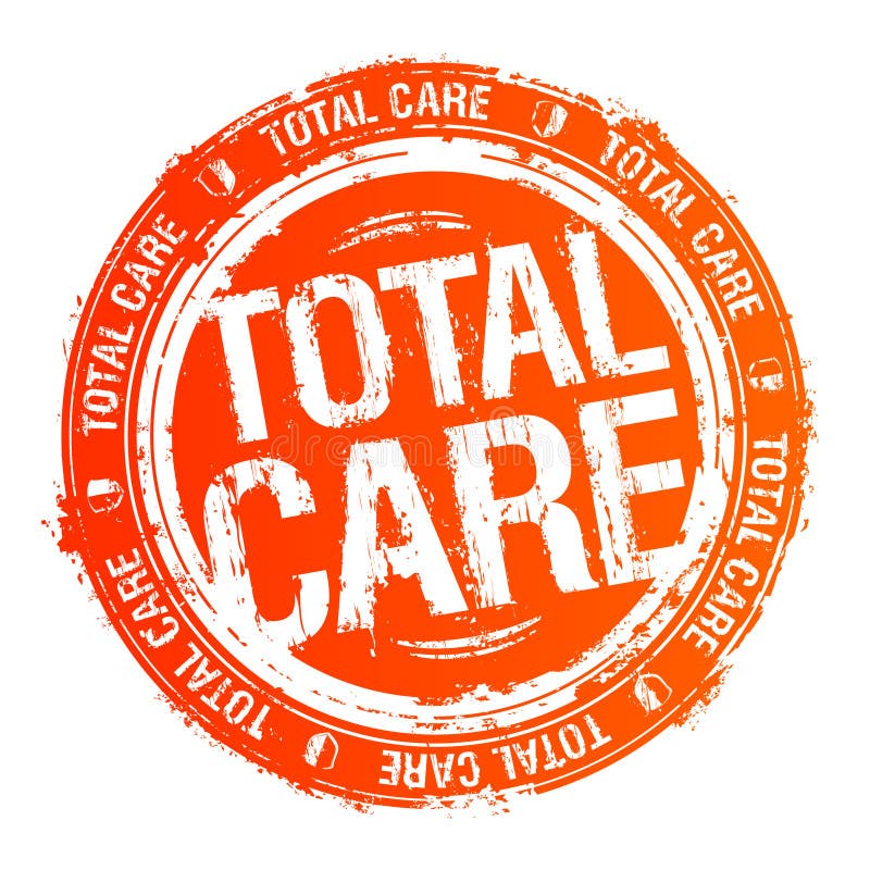 Total care stamp stock vector. Illustration of medical - 142399873