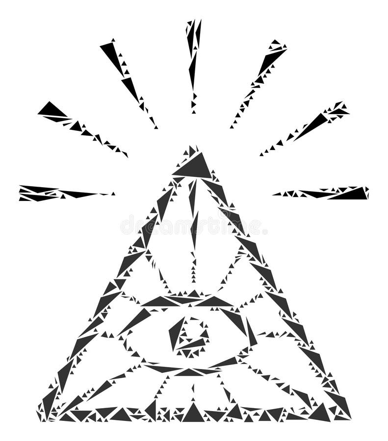 Total Control Eye Pyramid Collage Stock Illustrations – 10 Total ...
