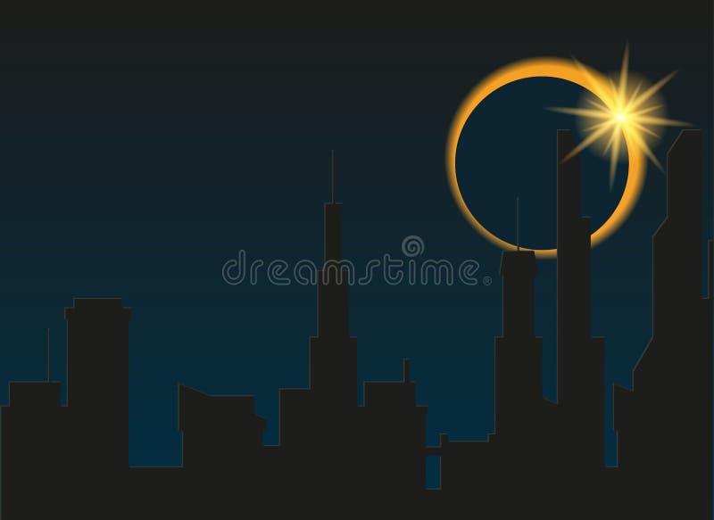 Total Lunar Eclipse City Stock Illustrations – 35 Total Lunar Eclipse ...