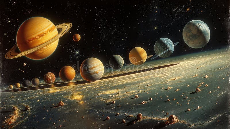 A Total Eclipse of the Sun, Solar Eclipse, Solar System Planets Stock ...