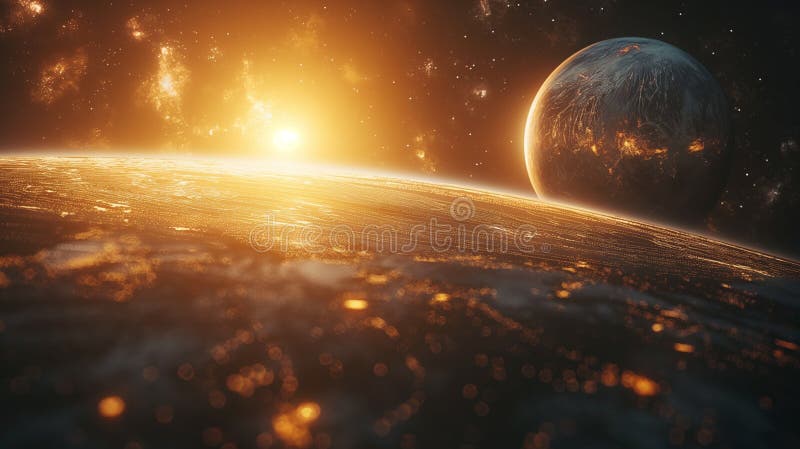 A Total Eclipse of the Sun, Solar Eclipse, Solar System Planets Stock ...