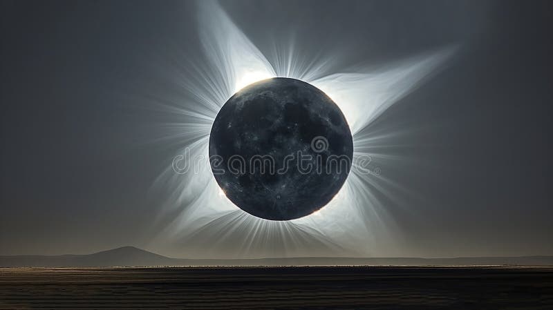 A Total Eclipse of the Sun, Solar Eclipse, Solar System Planets Stock ...