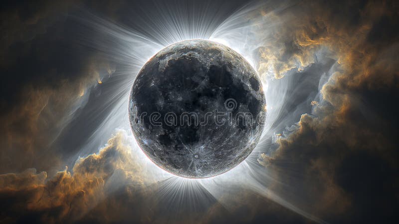 A Total Eclipse of the Sun, Solar Eclipse, Solar System Planets Stock ...