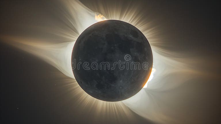 A Total Eclipse of the Sun, Solar Eclipse, Solar System Planets Stock ...