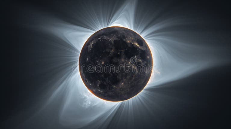 A Total Eclipse of the Sun, Solar Eclipse, Solar System Planets Stock ...