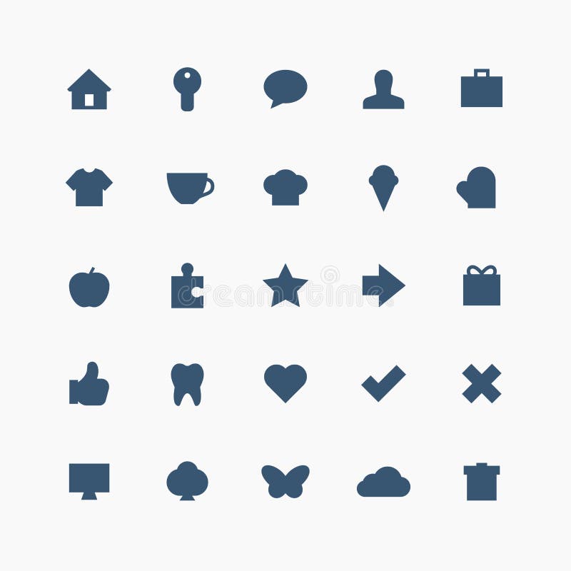 Total Icon Set - Internet and Website Stock Vector - Illustration of ...