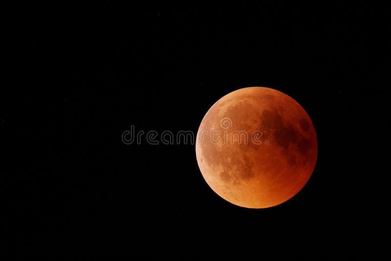 Lunar Eclipse 2019 stock image. Image of europe, partial - 137246107