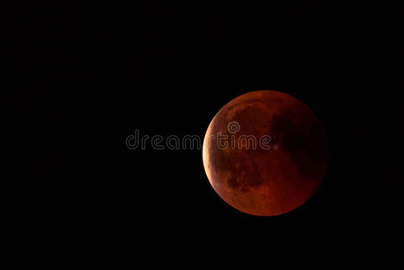 Lunar Eclipse 2019 stock image. Image of europe, partial - 137246107