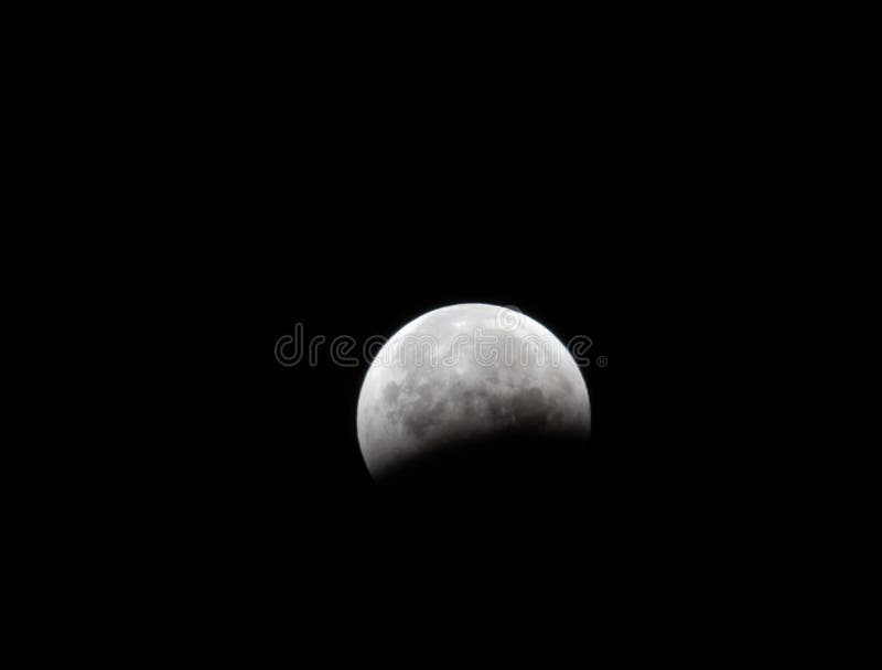 Total Lunar Eclipse of the Red Moon with a Black Background Stock Photo ...