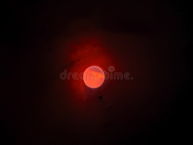 Total Lunar Eclipse with Red Shining Moon Stock Image - Image of total ...