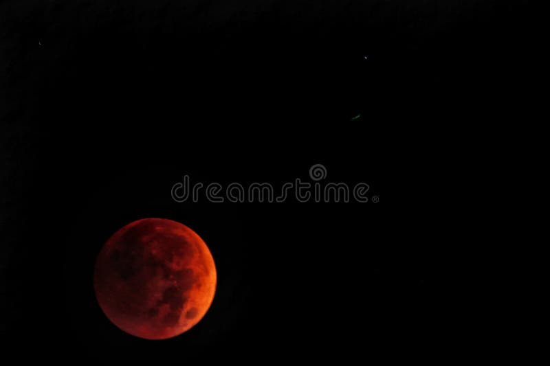Total Moon Eclipse, Total Lunar Eclipse, Blood Moon, Super Moon Stock ...