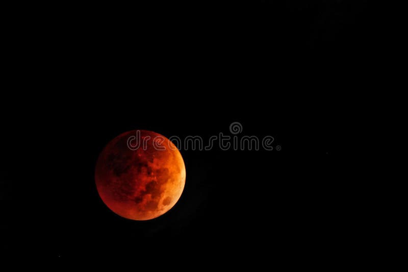 Total Moon Eclipse, Total Lunar Eclipse, Blood Moon, Super Moon Stock ...