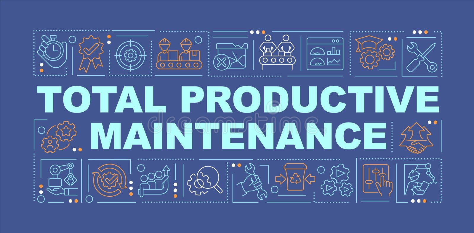 Total Productive Maintenance Brochure Template Stock Vector ... Total Productive Maintenance Brochure Template Stock Vector ...