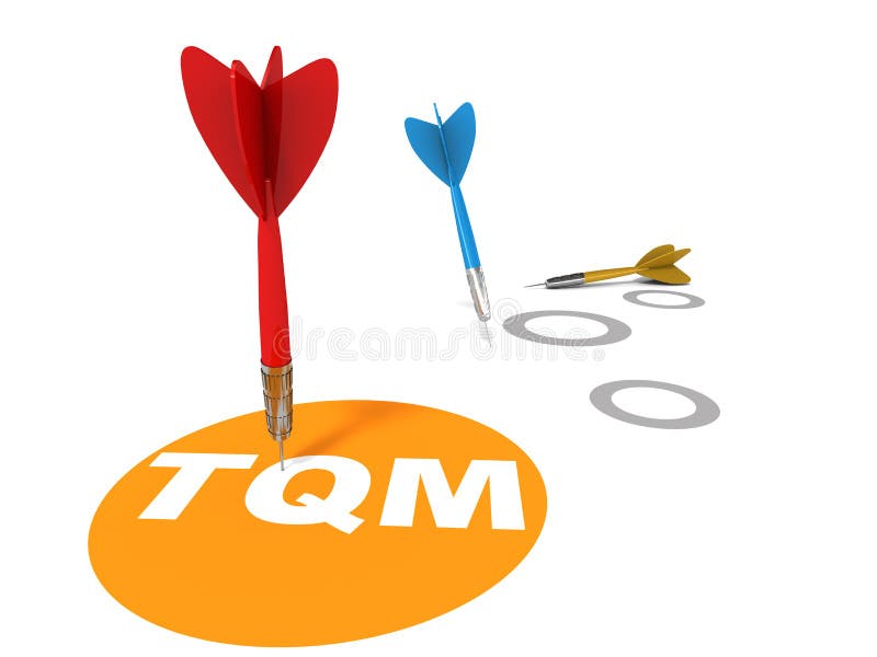 TQM, Total Quality Management. Concept with Keywords, Letters and Icons ...