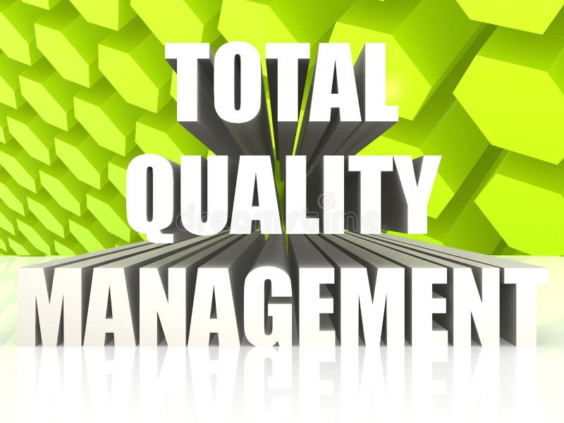 Total Quality Management stock illustration. Illustration of attribute ...