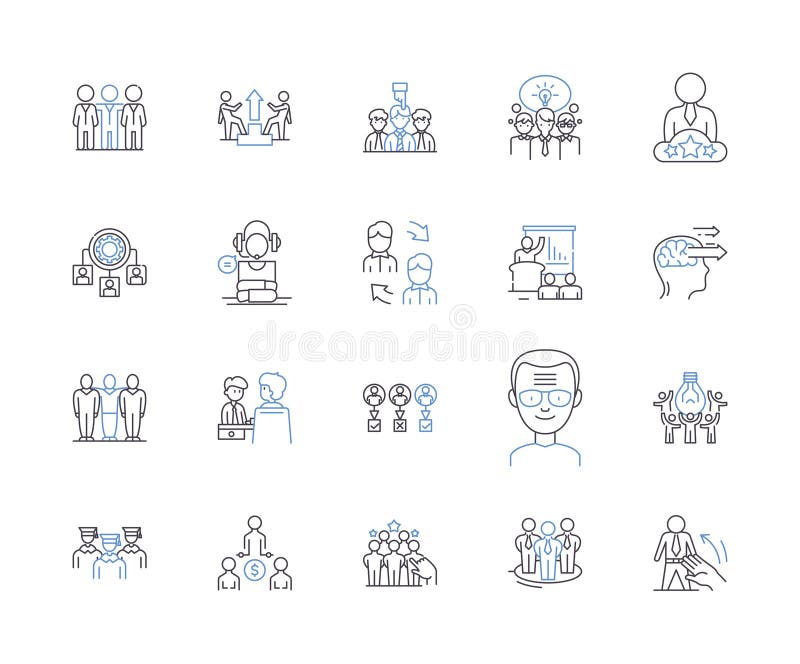 Total Quality Management Outline Icons Collection. TQM, Quality ...