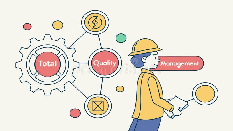 Total Quality Management Process Control, Vector Design Generative AI ...