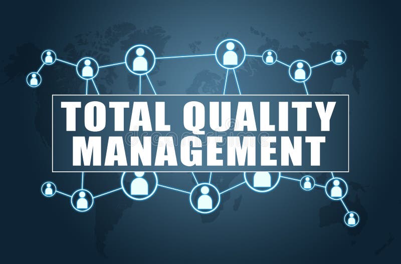 TQM, Total Quality Management. Concept with Keywords, Letters and Icons ...