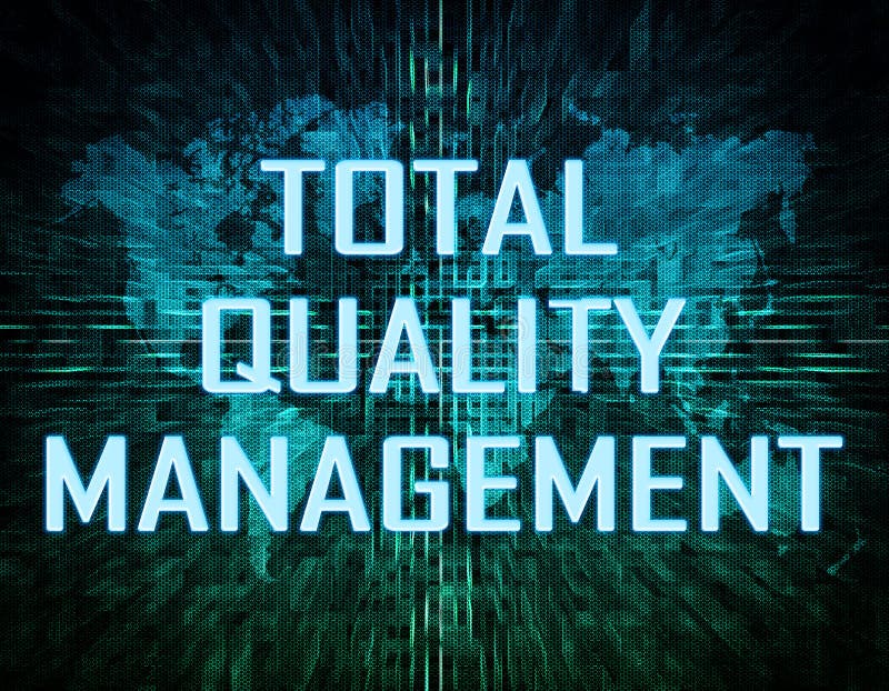 Total Quality Management stock illustration. Illustration of modern ...