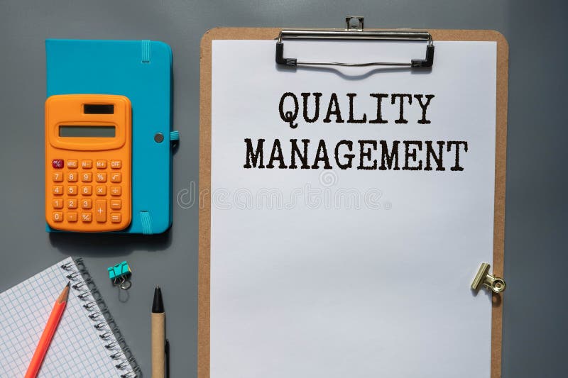 Total Quality Management TQM is Shown Using a Text Stock Photo - Image ...