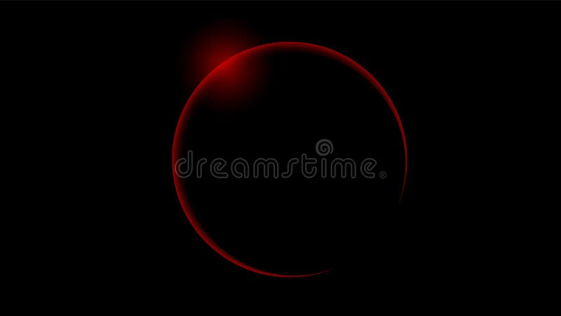 Total red solar eclipse stock vector. Illustration of eclipse - 149440640