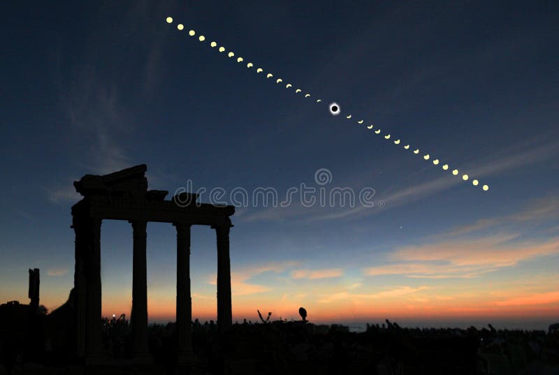 Grand Yangtze River Area of Solar Eclipse Stock Photo - Image of ...