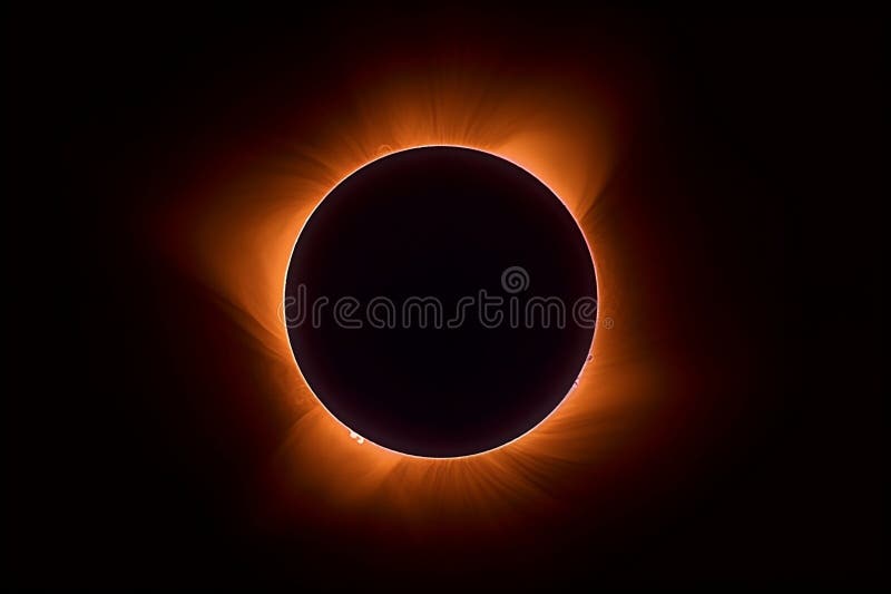 Solar Eclipse. Ai Generative Stock Illustration - Illustration of ...