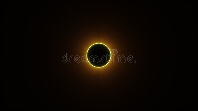 Total Solar Eclipse, Cosmic Event, Dark Space Background Stock Footage - Video of total, solar ...
