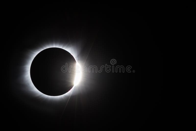 Total Solar Eclipse Diamond Ring Stock Image - Image of total, diamond ...