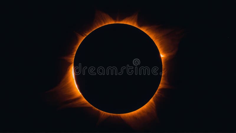 Fiery Solar Eclipse Deep Space Stock Photos - Free & Royalty-Free Stock ...