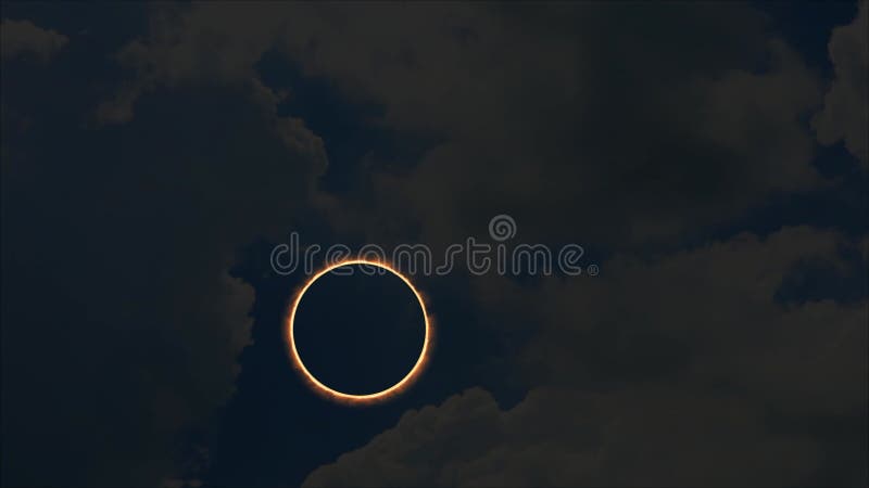 Total Solar Eclipse Heap White Cloud Blue Sky Look Like Shape Heart ...