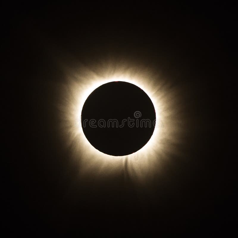 Total Solar Eclipse with Moon Visible in the Sky Stock Image - Image of ...